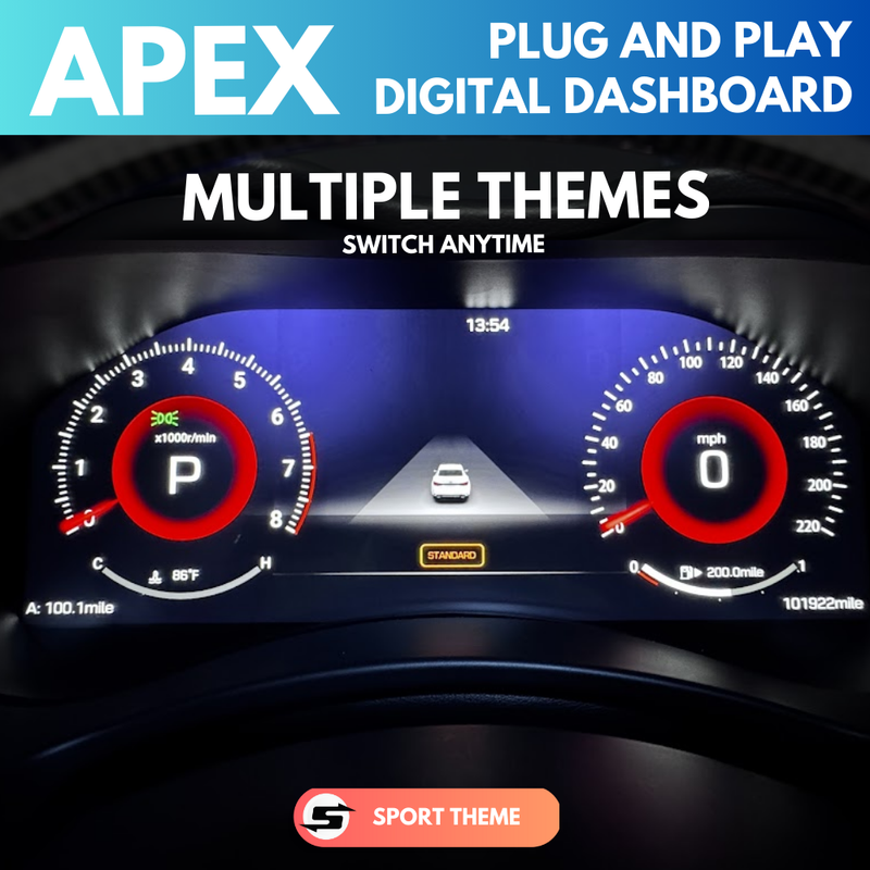 APEX Digital Dashboard Instrument Cluster for Infiniti Q50/Q60 ...
